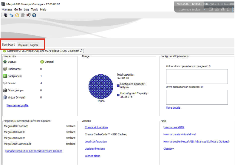 MegaRAID Setup - Secure Logiq